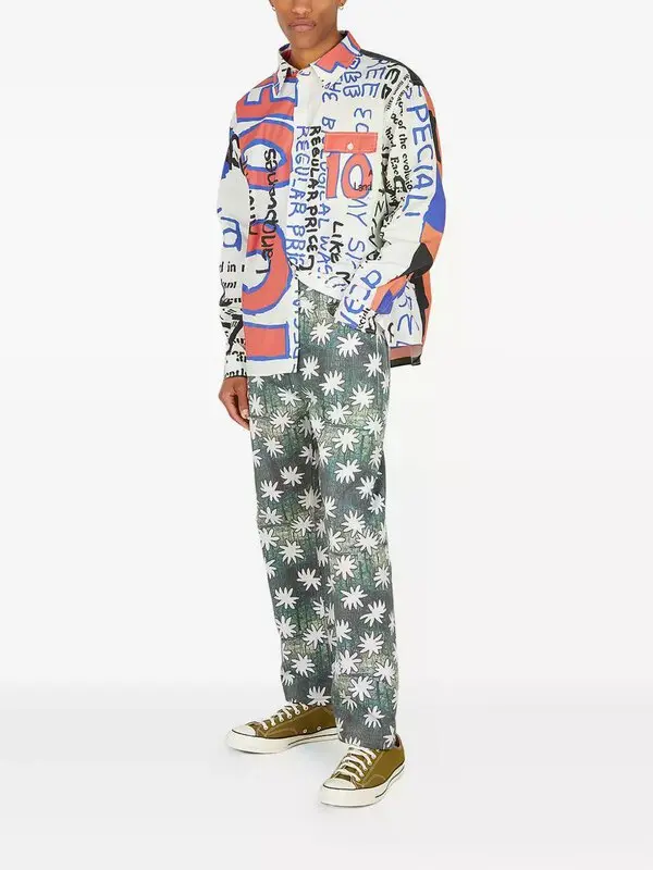 DRX X STEFAN MEIER X LN-CC Graphic-print Cotton Shirt