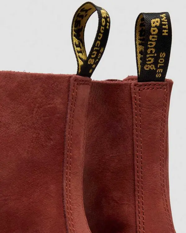 Dr. Martens 1460 Pascal Nubuck Leather Boots - Red