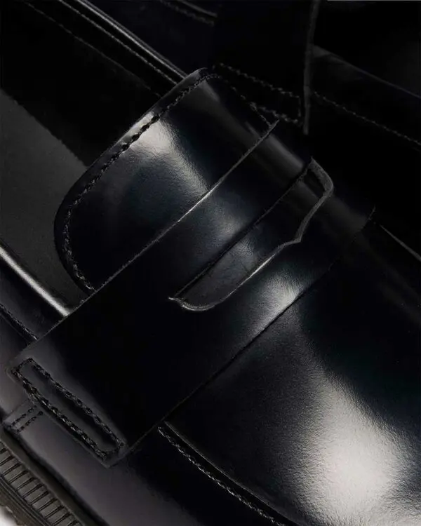 Dr. Martens Temara Polished Smooth Leather Loafers - Black