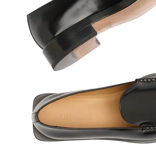 Jacquemus Leather Loafer - Black