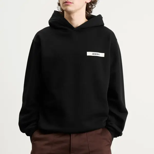 Jacquemus Grosgrain Hoodie - Black