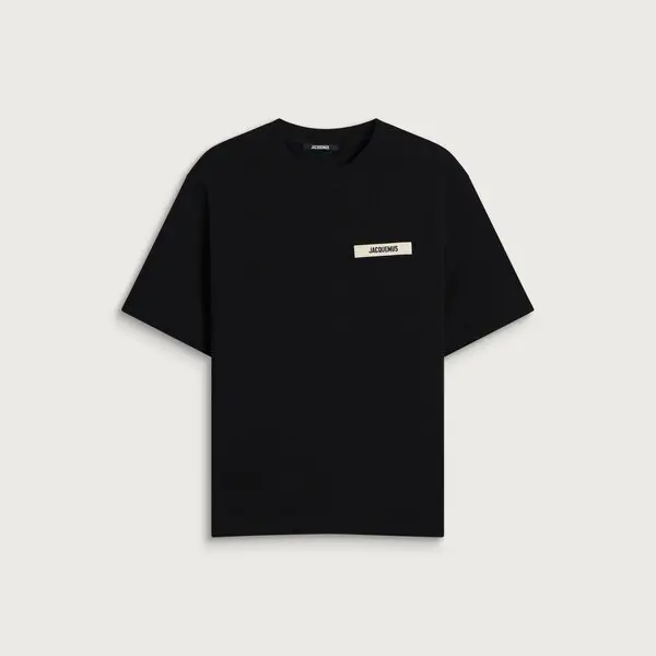 Jacquemus Grosgrain Logo T-shirt - Black