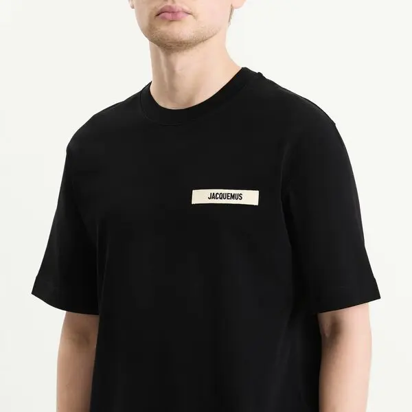Jacquemus Grosgrain Logo T-shirt - Black