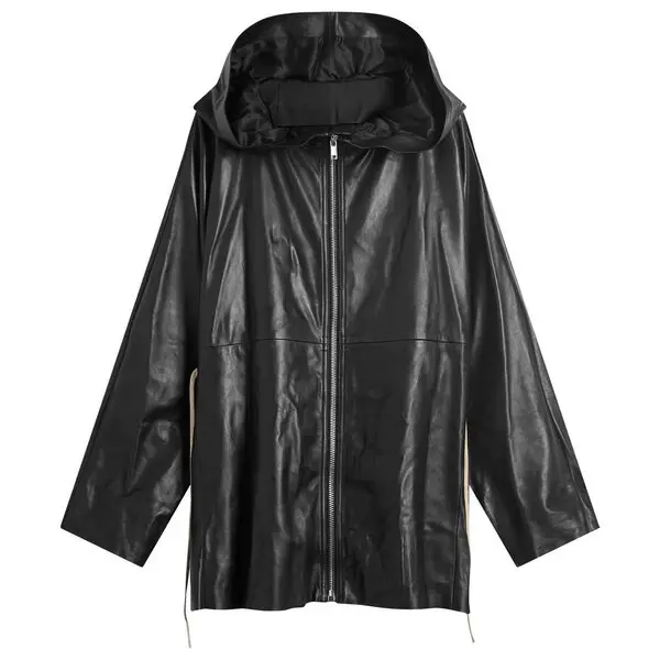 Rick Owens Zip Front Hooded Jacket