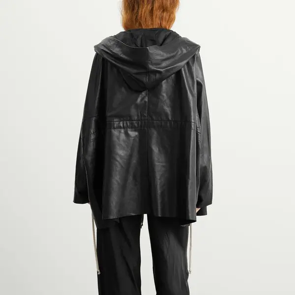 Rick Owens Zip Front Hooded Jacket