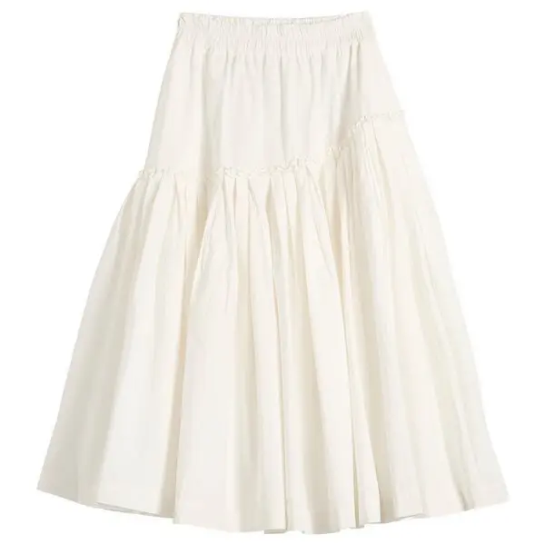 STORY MFG. Pine Organic Cotton Skirt - Ecru