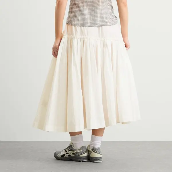 STORY MFG. Pine Organic Cotton Skirt - Ecru