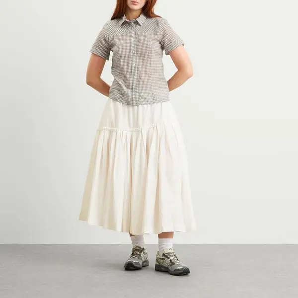 STORY MFG. Pine Organic Cotton Skirt - Ecru