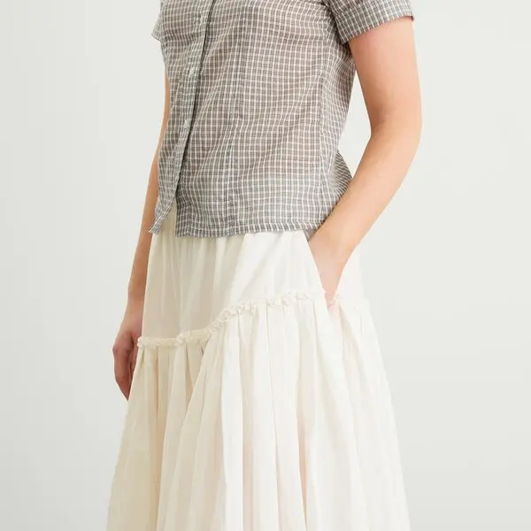 STORY MFG. Pine Organic Cotton Skirt - Ecru