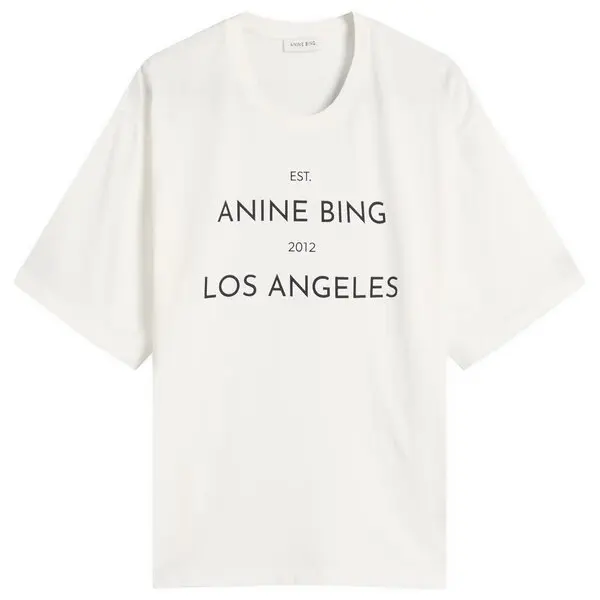 ANINE BING Rudy T-shirt - Ivory