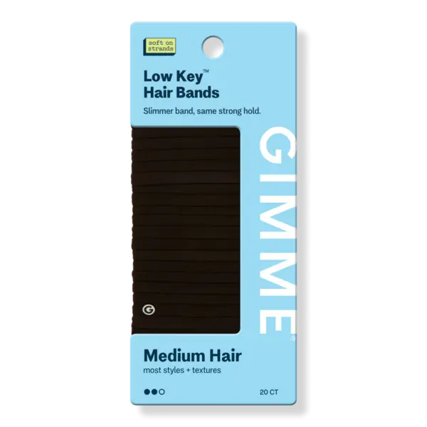 GIMME BEAUTY Low Key Hair Bands - Dark Brown