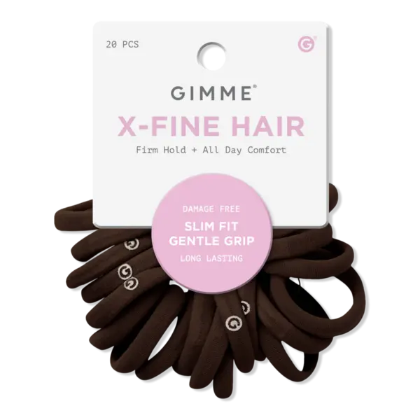 GIMME BEAUTY X-fine Hair Bands - Dark Brown