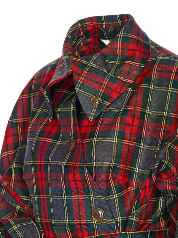VIVIENNE WESTWOOD Tartan Belted Coat