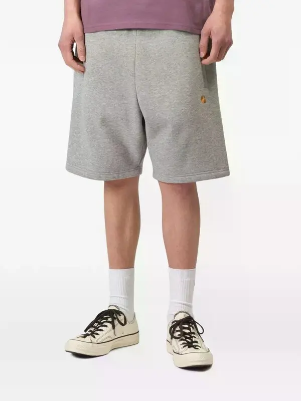 Carhartt Work In Progress Chase Pocket-detail Track Shorts - Grey