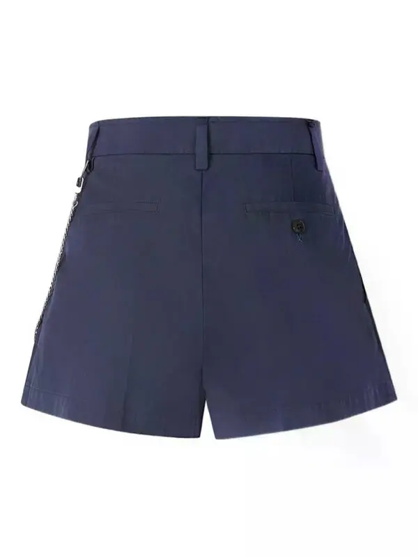 Alexander Wang Pleated Chain-detail Skorts - Blue