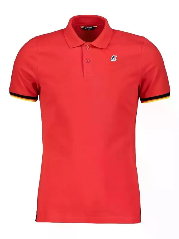 K-WAY Tipped Polo Shirt - Red