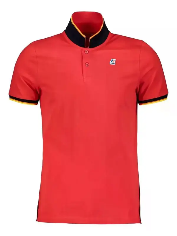 K-WAY Tipped Polo Shirt - Red