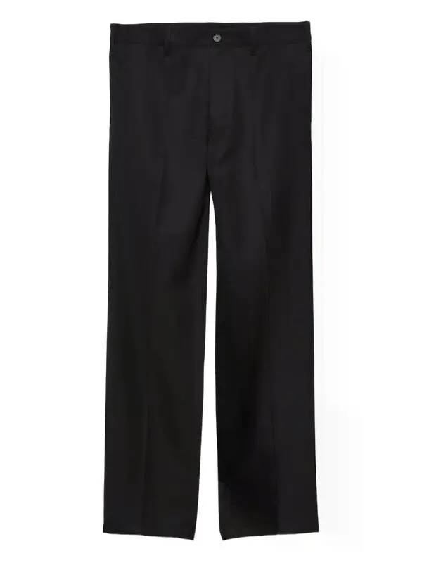 Prada Triangle-logo Wool Trousers