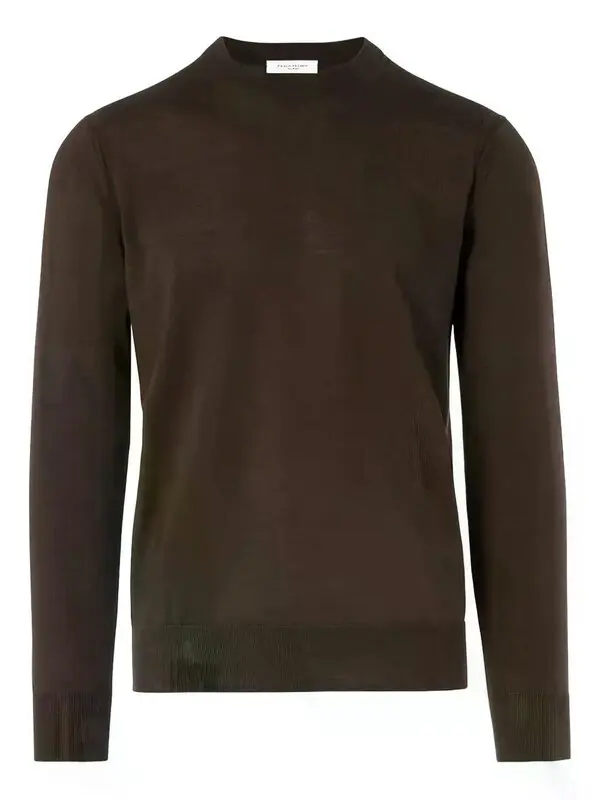 PAOLO PECORA Wool Sweater - Brown