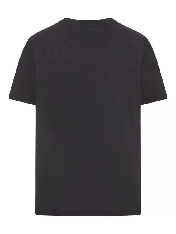 Palm Angels Curved Logo T-shirt - Black