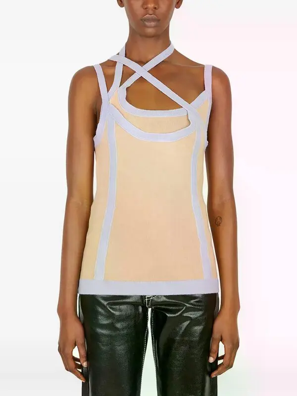 NINAMOUNAH Asymmetric Panelled Top