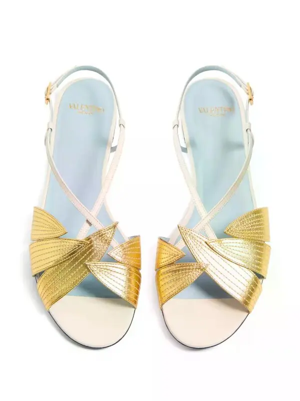 Valentino Garavani Foliefoliage Sandals - Gold