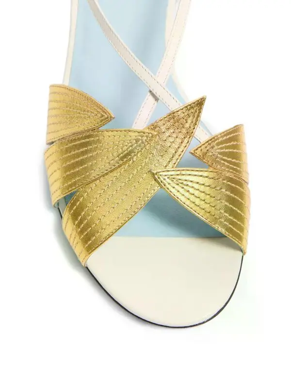 Valentino Garavani Foliefoliage Sandals - Gold