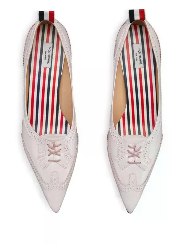 Thom Browne Soft Patent Wingtip Pumps 50mm - Pink