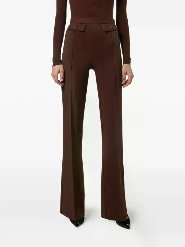 Elisabetta Franchi Button-detailed Flared Trousers
