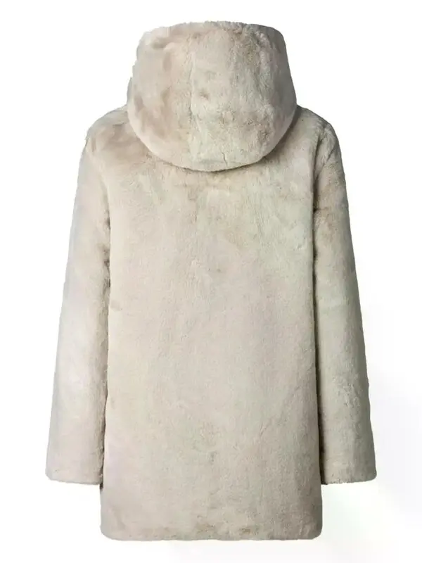 SAVE THE DUCK Quilted Faux-fur Coat With Hood