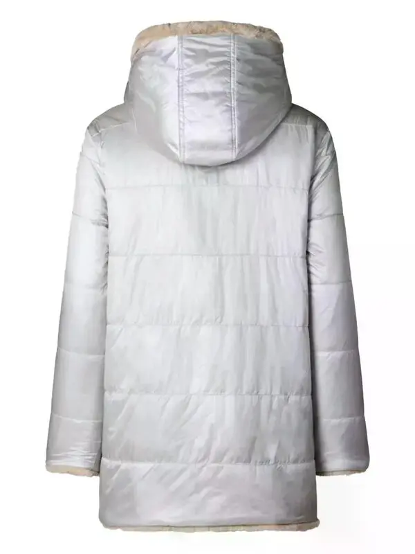 SAVE THE DUCK Quilted Faux-fur Coat With Hood