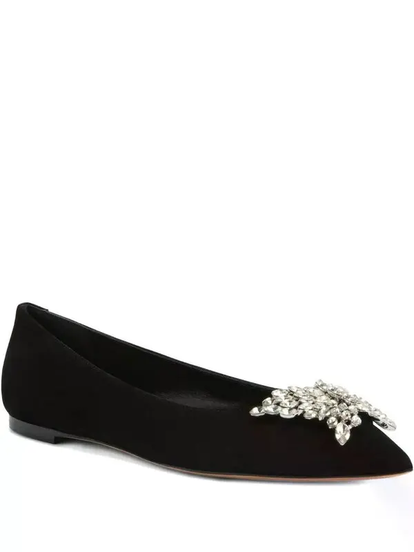 GIUSEPPE ZANOTTI Farifu Crystal-embellished Ballet Flats