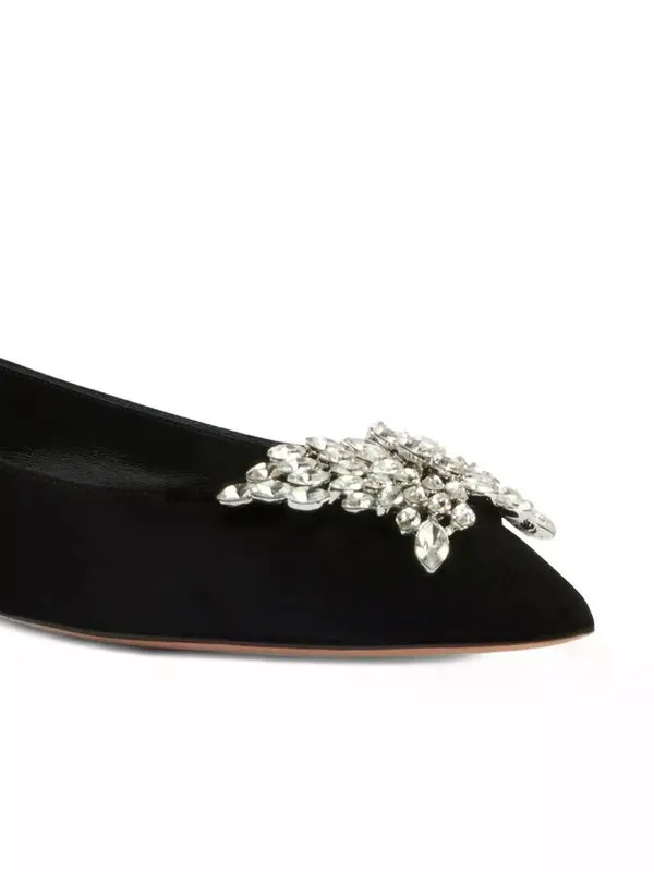 GIUSEPPE ZANOTTI Farifu Crystal-embellished Ballet Flats
