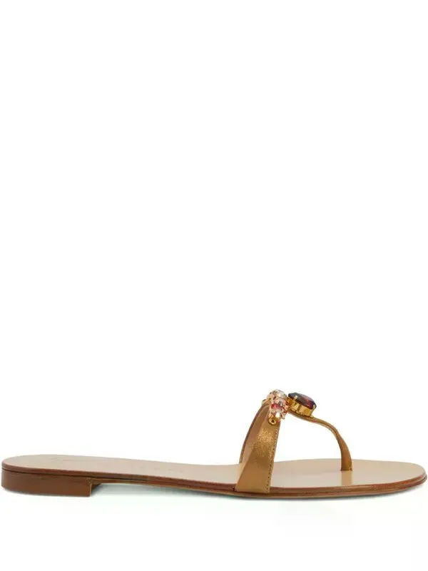 GIUSEPPE ZANOTTI Katisha Embellished Thong Sandals