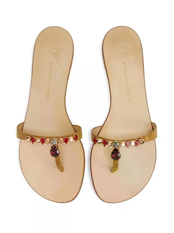 GIUSEPPE ZANOTTI Katisha Embellished Thong Sandals