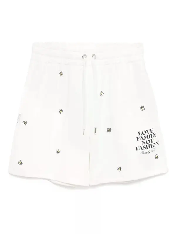 FAMILY FIRST Logo-printed Shorts - White