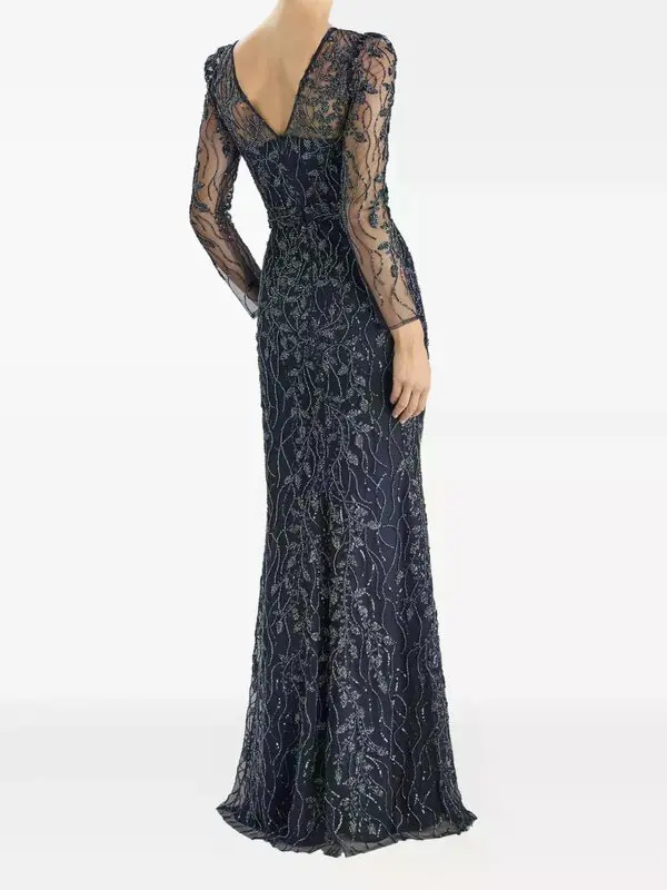 knee length dresses for ladies Faviana V-Neck Satin Lace Prom Dress 11245 main image 1