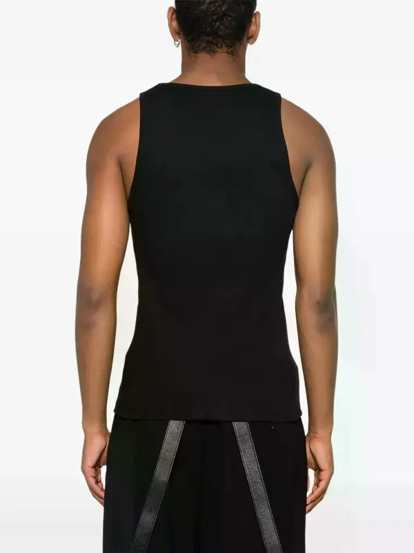 MUGLER Ribbed Scoop-neck Tank Top