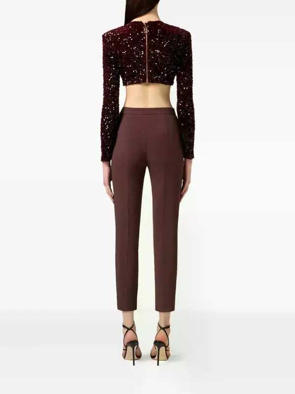 Elisabetta Franchi Double-crêpe Trousers