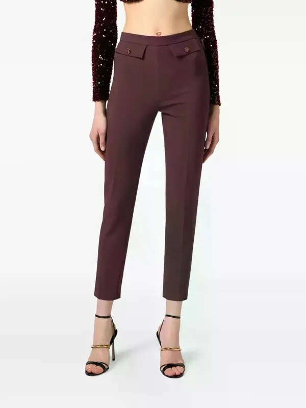 Elisabetta Franchi Double-crêpe Trousers