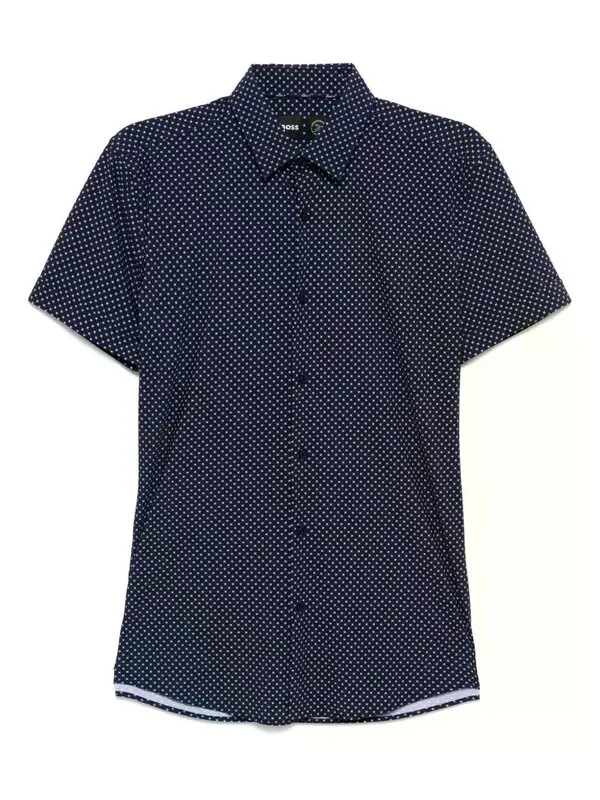 BOSS Graphic-printed Shirt - Blue