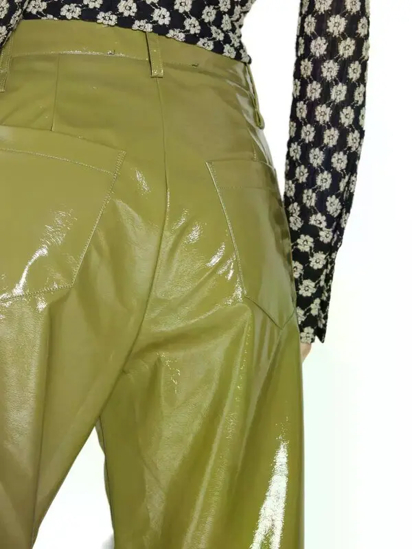 SONG FOR THE MUTE High-shine Cropped Trousers