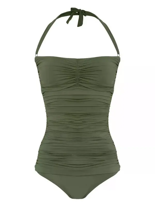 LYGIA & NANNY Wangari Ruched Swimsuit - Green