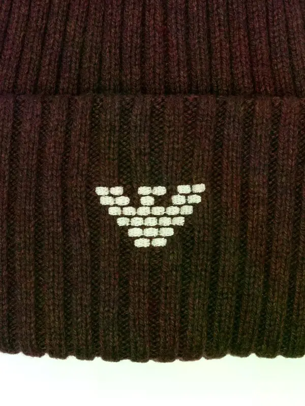 Emporio Armani Logo-embroidered Beanie