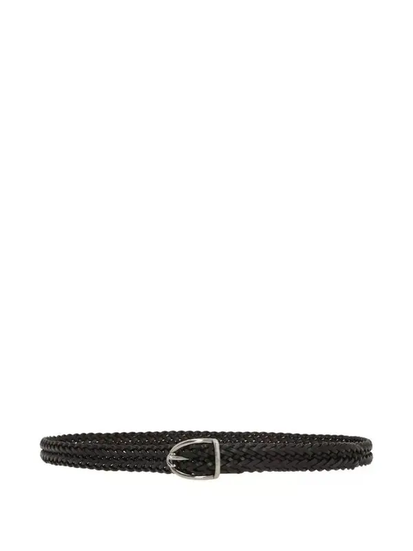 TOM FORD Braided Leather Belt - Brown