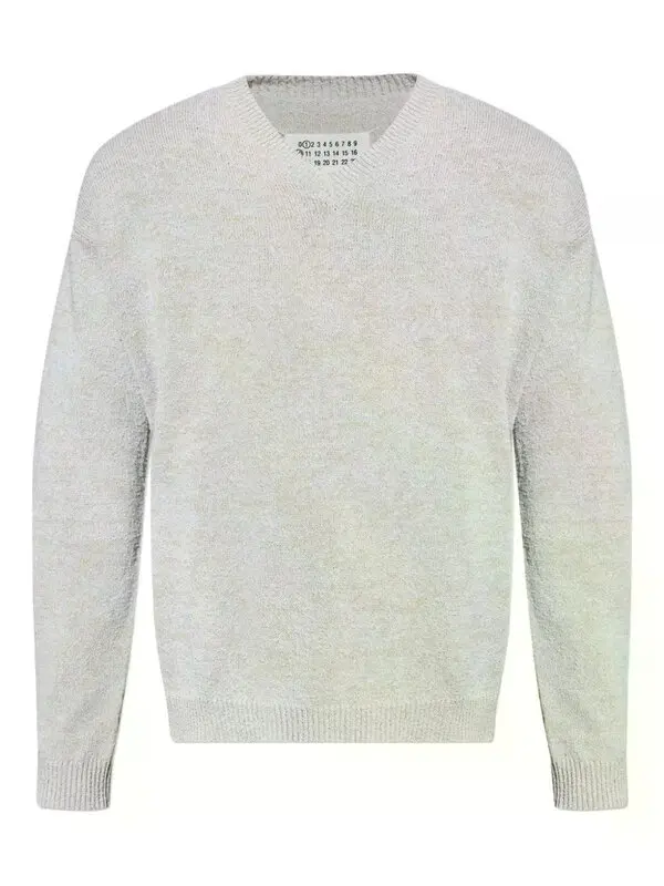 MAISON MARGIELA V-neck Sweater - Grey