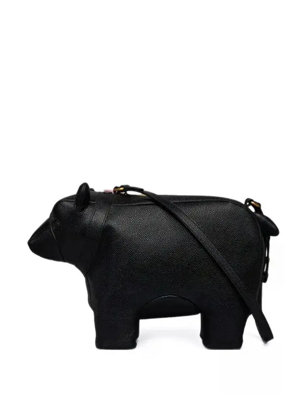 Thom Browne Bear-motif Shoulder Bag - Black