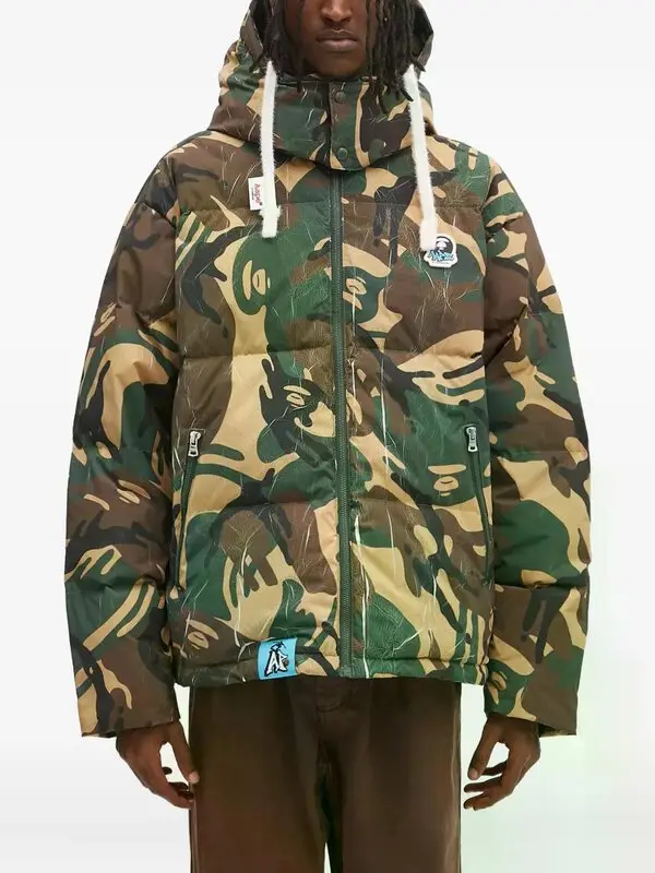 AAPE BY *A BATHING APE® Camouflage-pattern Padded Jacket