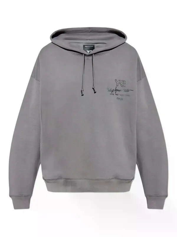 Y3 Logo-print Hoodie