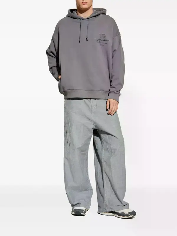 Y3 Logo-print Hoodie